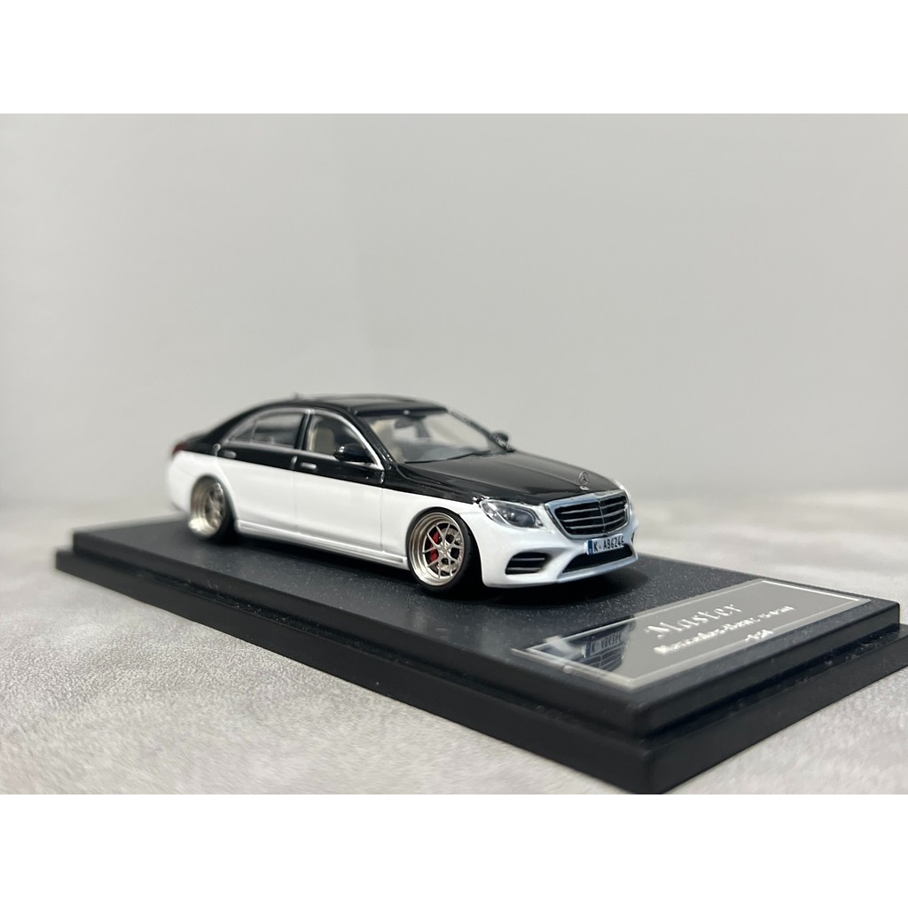 Master Car Model 64 Scale Mercedes-Benz Black White Double Spelling s ...