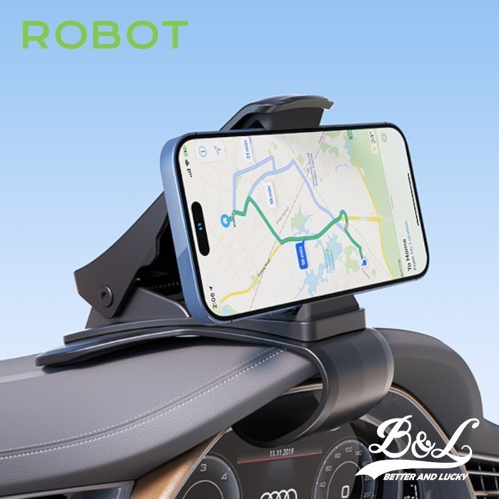 Robot RT-CH25 Car Phone Holder Dashboard HUD Design Clamp Horizontal ...