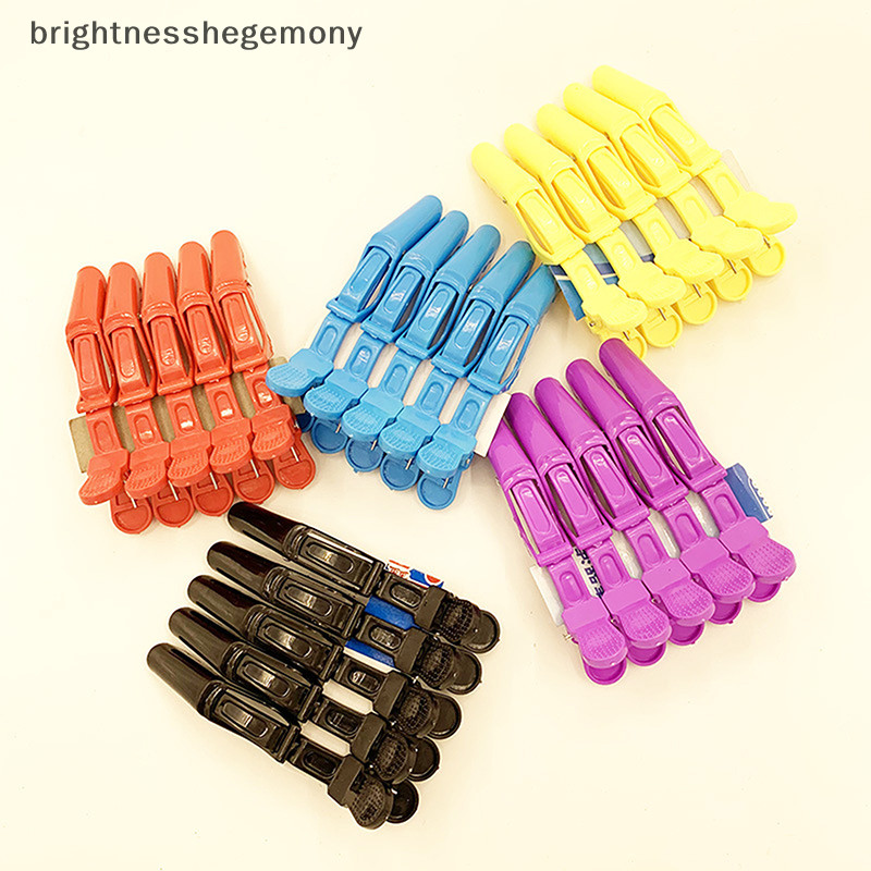 brightnesshegemony 5/10pcs Plastic Hair Clip Hairdressing Clamps Claw ...