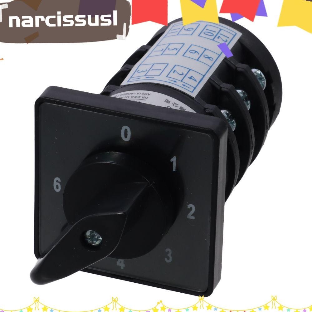 NARCIS Rotary Changeover Switch, 12 Terminals 7 Position Changeover ...