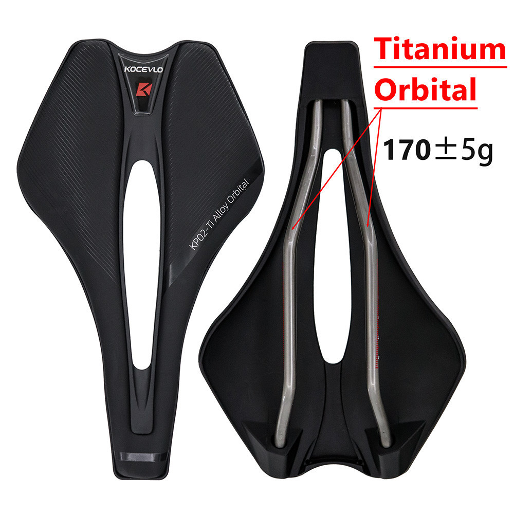 KOCEVLO Bicycle Titanium bow Saddle Road MTB Bike Seat Pu Leather ...