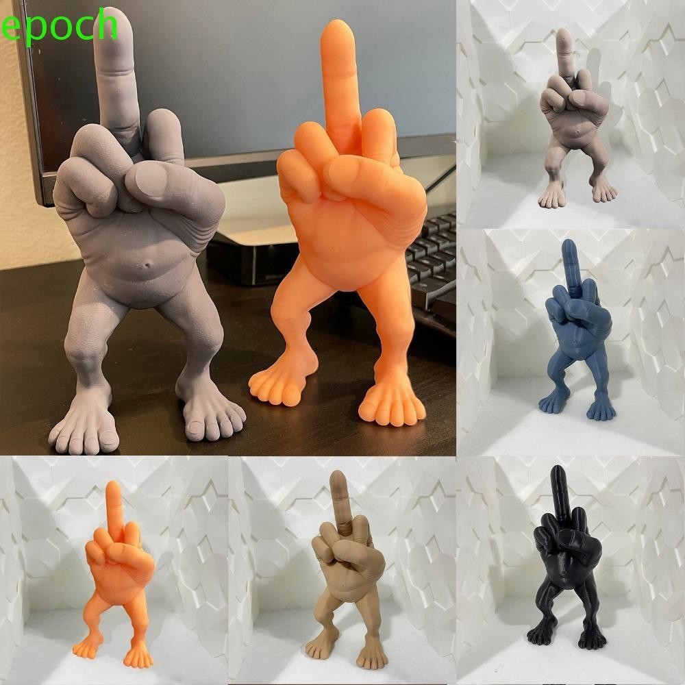 EPOCH Middle Finger Figure, Prank Crafts Finger Resin Ornament, 3D ...