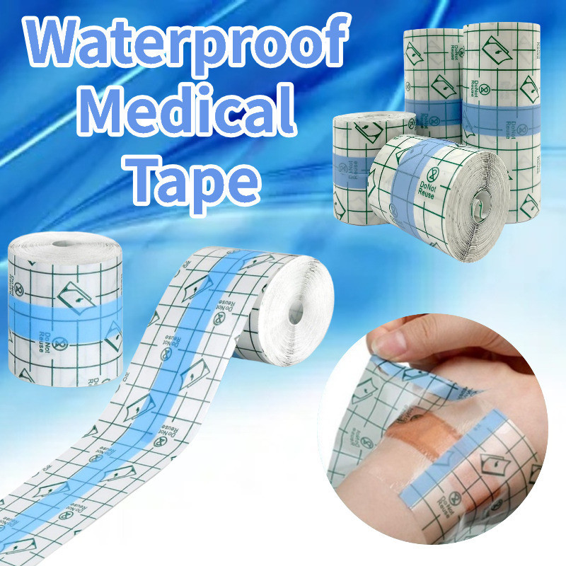 5M Waterproof Medical Tape Wound Adhesive Tape Anti-allergic PU Film ...