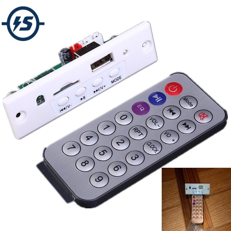 RQ`Mini 5V White MP3 Decoder Board Call Decoding Module MP3 WAV U-Disk ...