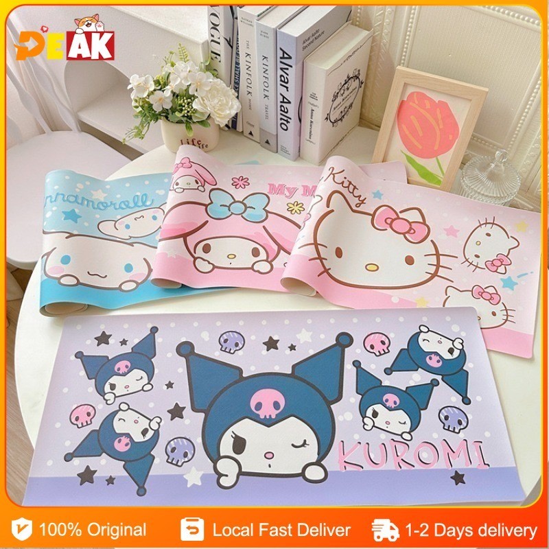 80*30cm Sanrio Cute Kuromi Mouse Pad Computer Desk Mat Mouse Pad Non ...