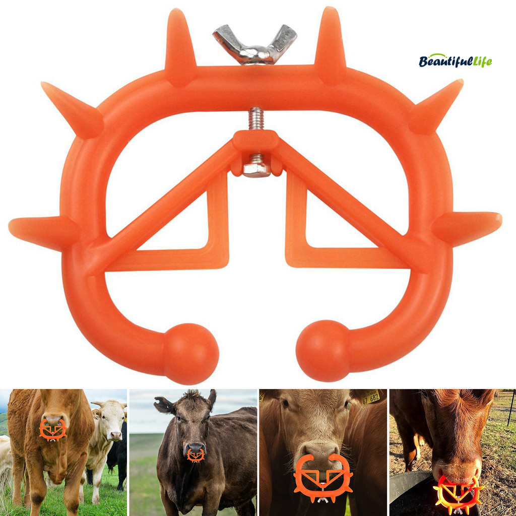 Beautifullife 10Pcs Calf Weaner Cattle Nose Thorn Ring Clip Milking ...