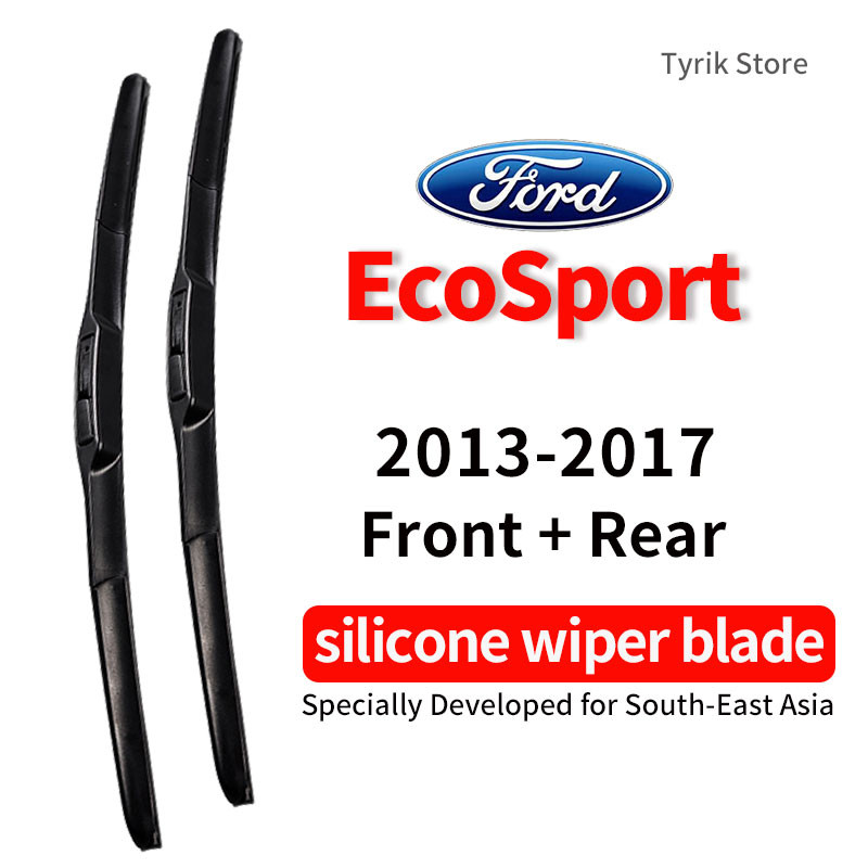 (Front/Rear) Ford EcoSport Wiper Blade Set for 2013-2017 Gen1 ECO SPORT trend at mt manual Suv ...