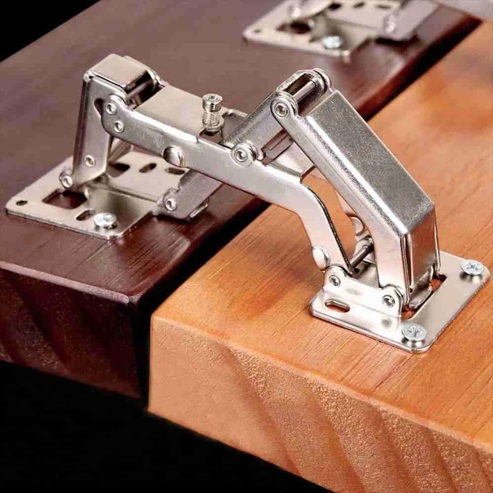 175 Degree No Drill Cabinet Door Hinge for Large Angle Openings - Easy ...
