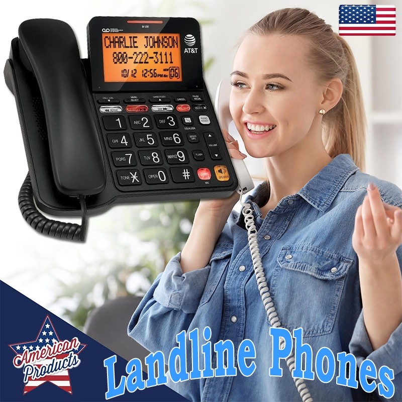 Best-selling In US LCD Corded Wired Landline Telephone Home Phone ...