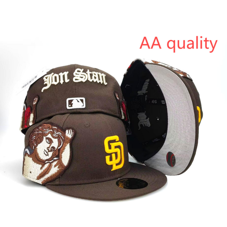 New E.r.a Jon Stan X San Diego Padres Fitted Hat Bisbal Embroidery Logo ...
