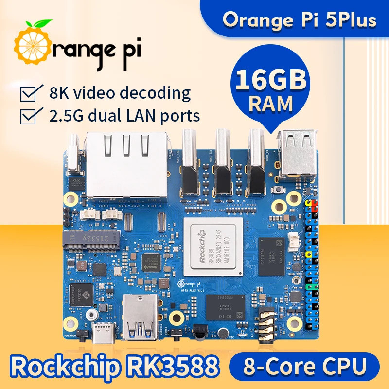 Orange Pi 5 Plus 16G RAM Single Board Computer RK3588 PCIE Module ...