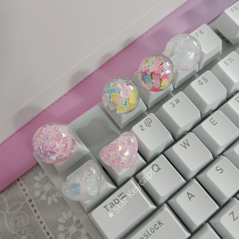 Keycaps Cherry Personalized PBT Keycap Diy Advanced Crystal Ball ...