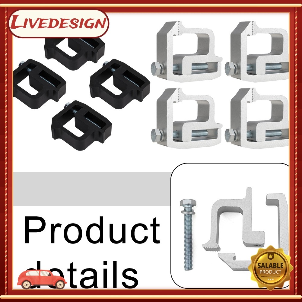 [Livedesign] 4pcS Truck Cap Mounting Clamps Heavy Duty Clamps For Truck ...