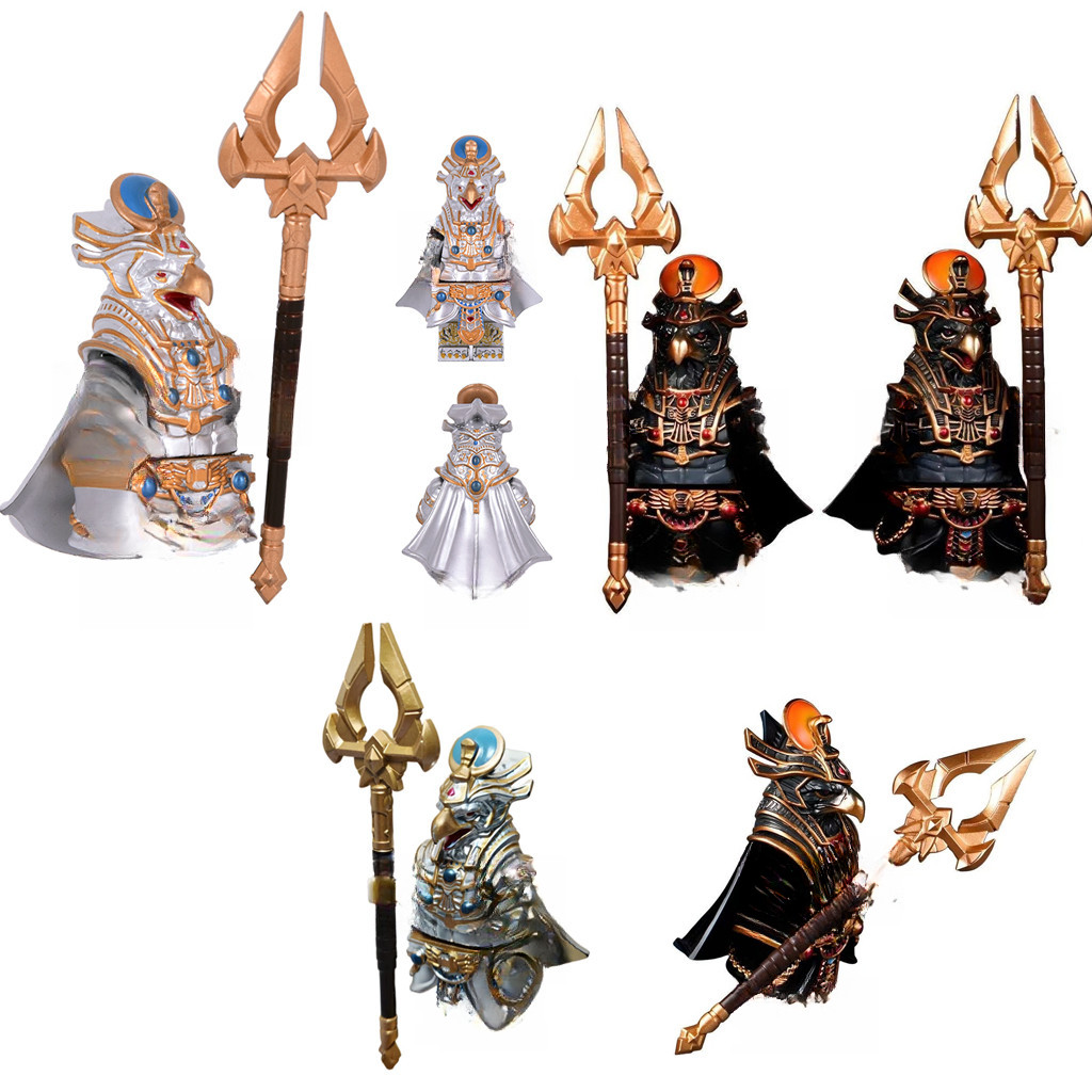 God Ra Figures Toy Egyptian Ra Sun Silver Black Blocks | Shopee Philippines