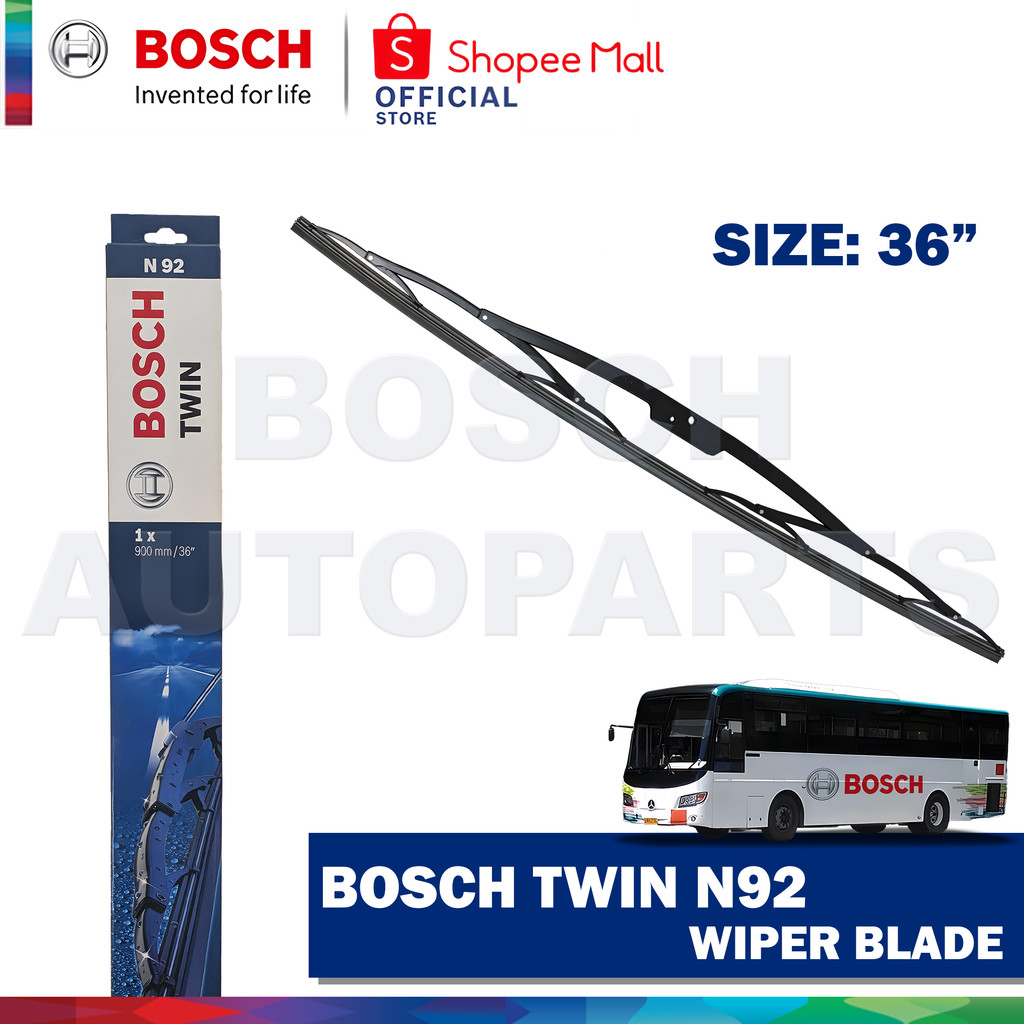 Bosch Wiper Blade Set Twin N92 HCV for Bus ( 900mm/36inch ) | Shopee ...