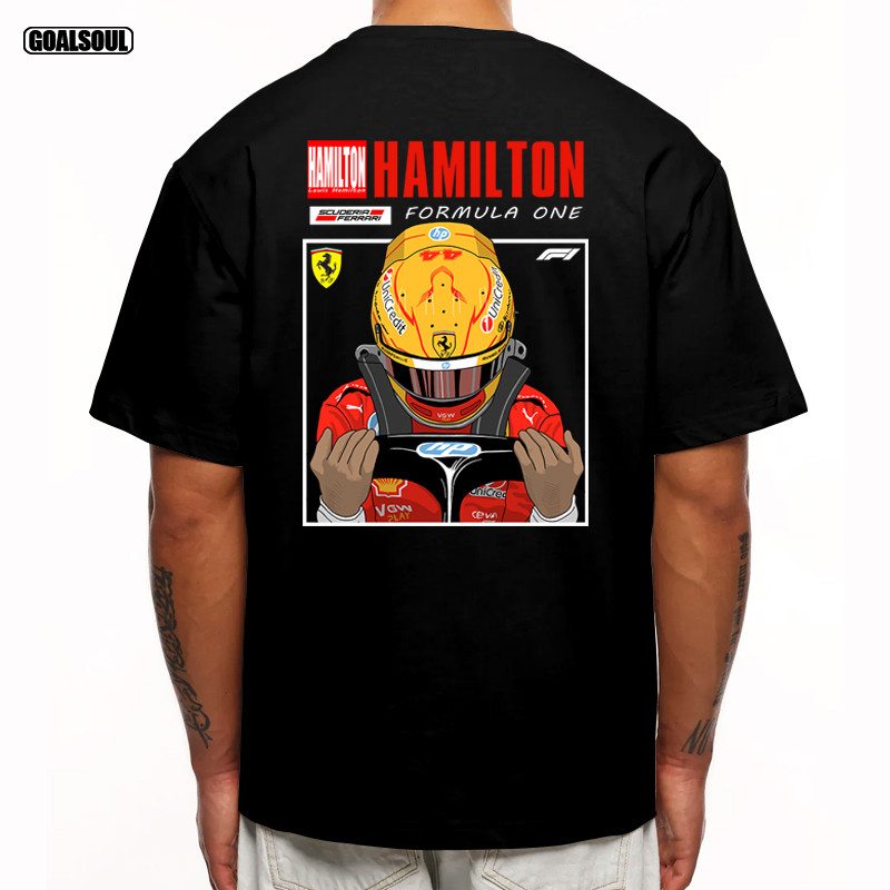 Racing American Retro Casual Street Wear Pure Cotton Half Sleeve ...