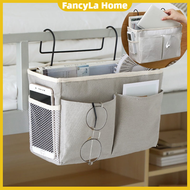 Bedside Hanging Storage Basket Multi-Function Organizer Caddy for Bunk ...
