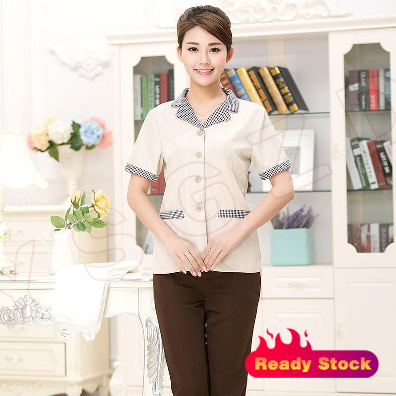 Cleaning Service Uniform Short-Sleeved Summer Clothes Female Property ...