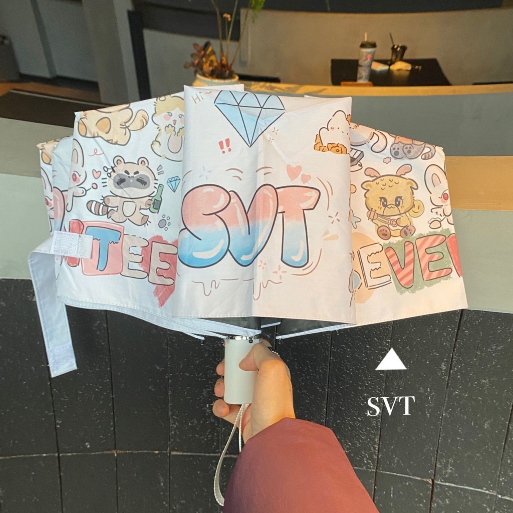 [Ready Stock] [5698 People Praise] SVT Cute Umbrella Female Rain or ...