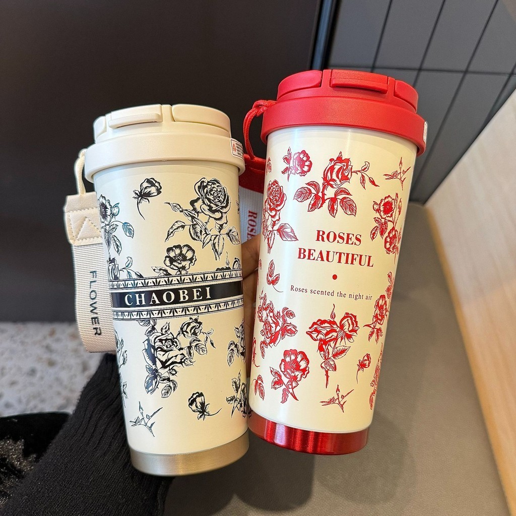 【LUCKY】TYESO316 Stainless Steel Thermos Cup Ceramic Coating Liner Large ...