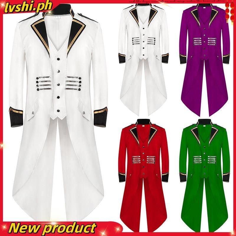New Men Medieval Renaissance Steampunk Tuxedo Gothic Vintage Phnom ...