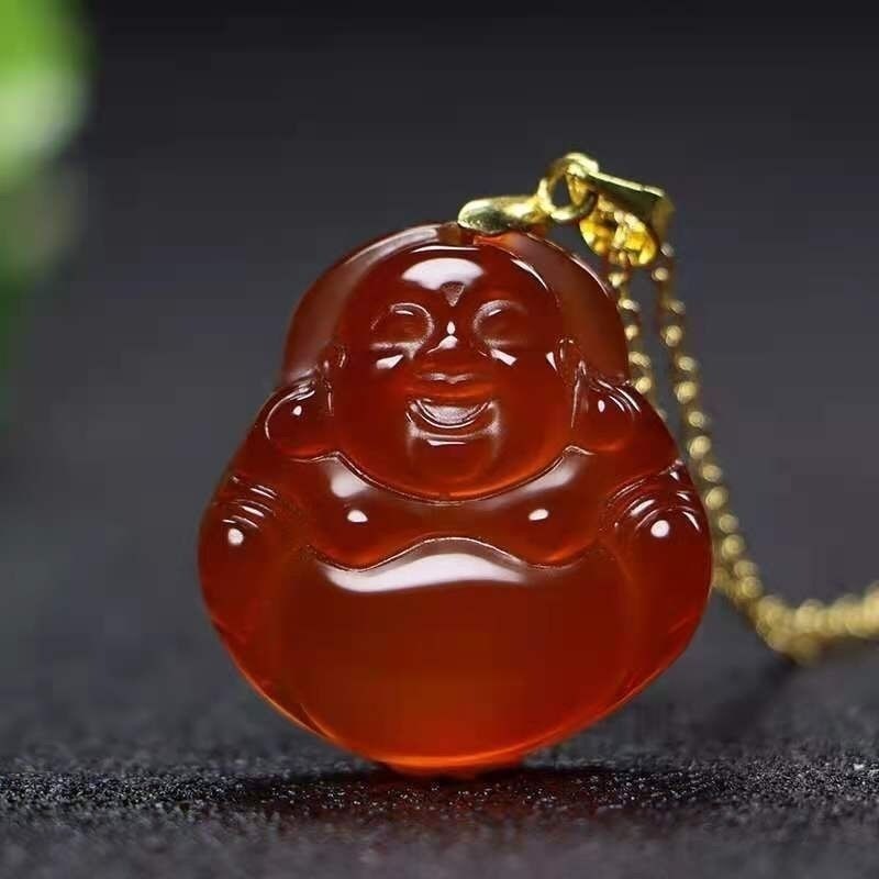 Natural Agate Buddha Pendant Pendant Red Agate Buddha Southern Red ...