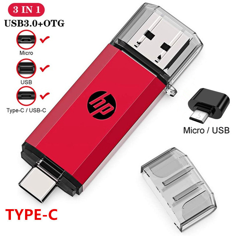 2TB HP Type-C U drive 3in1 OTG high-speed USB drive 1TB 512GB 256GB ...