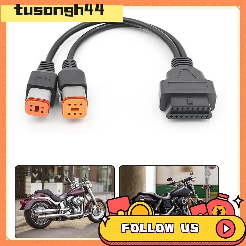 OBD2 Cable for Harley 4Pin+6Pin 2 in 1 Motorcycle OBD Scanner Adapter ...