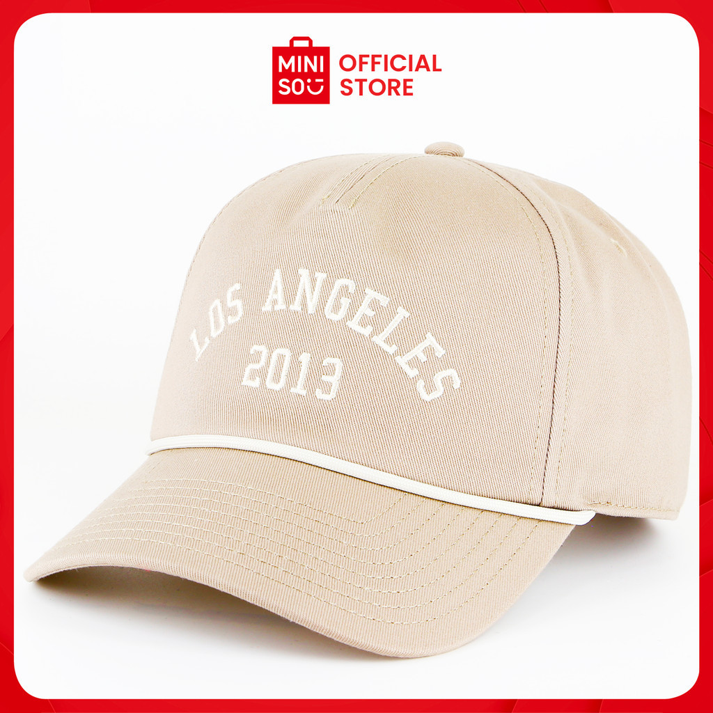 MINISO Los Angeles Baseball Cap (Khaki) | Shopee Philippines