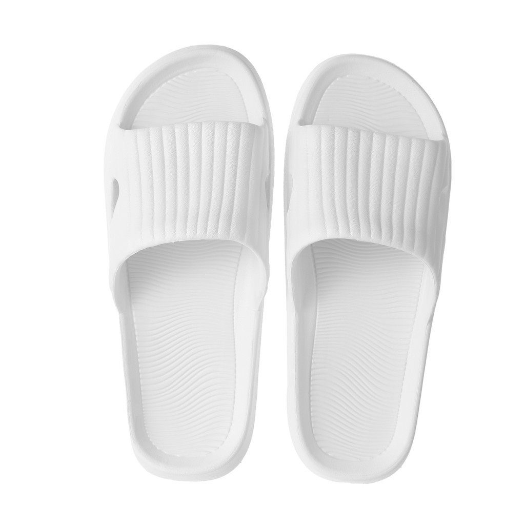 MINISO Classic Stripe Women's Bathroom Slippers (White, 37-38) | Shopee ...