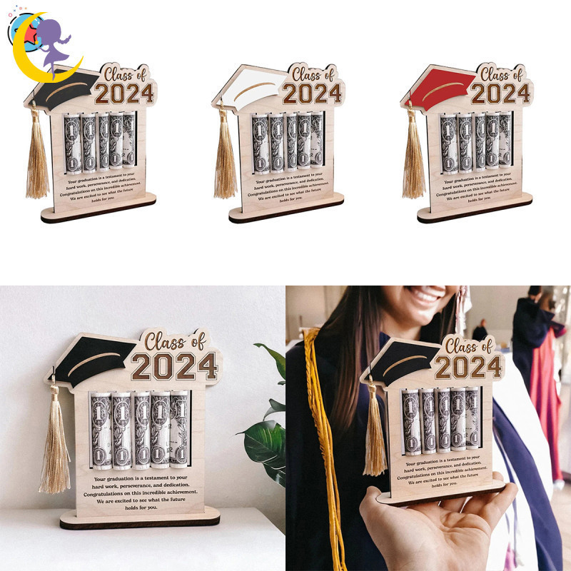 2024 New Graduation Money Holders, Cash Holder Graduation Gifts, Wooden ...