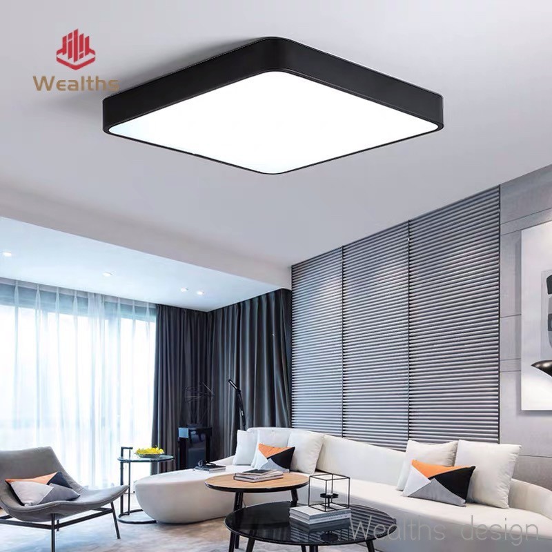 Square Ceiling Light Modern Led Ceiling Light Bedroom Light Dimmable ...
