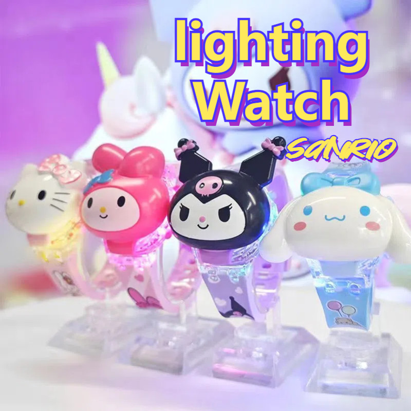 Cute Luminous Music hello Kitty Kuromi Melody Cinnamoroll Cartoon ...