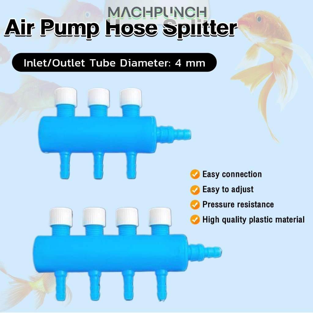 M.P. Aquarium Air Pump Hose Splitter Fish Tank Oxygen Regulating Valve ...