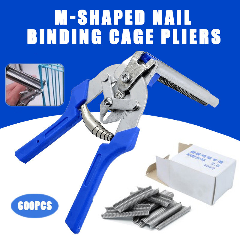 Hog Ring Pliers M Nails Plier Fencing Fence Wire Ringer Gabion Mesh ...