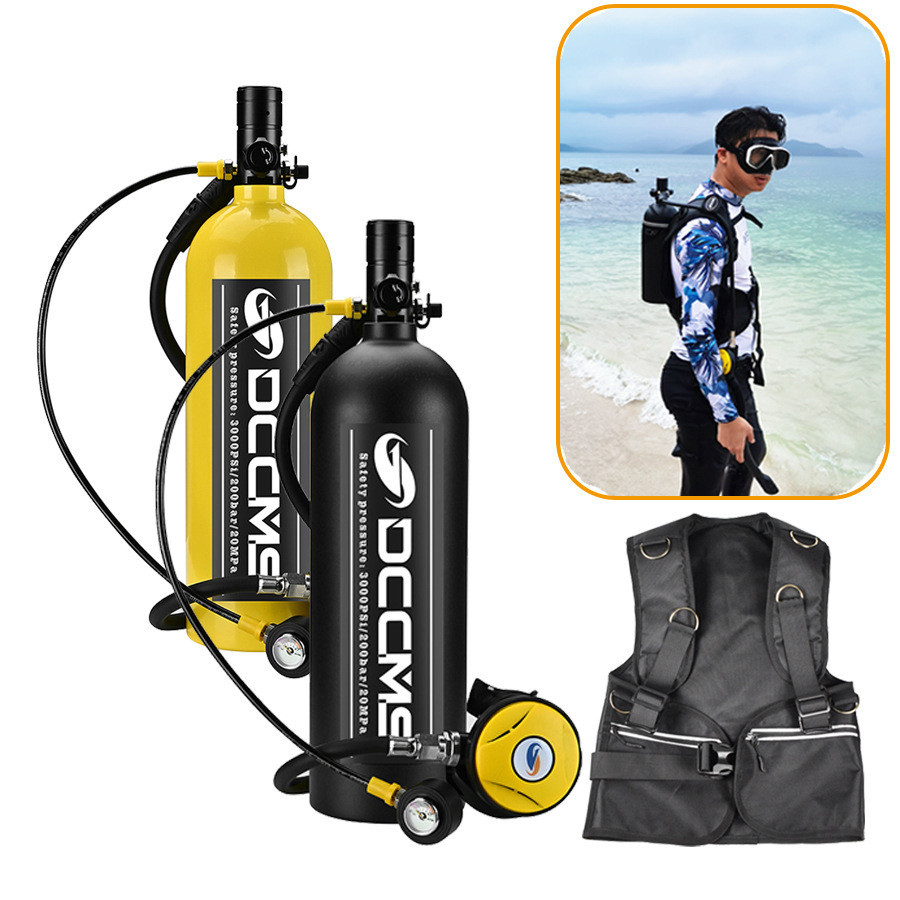 2L New Diving Oxygen Tank Portable Snorkeling Oxygen Cylinder Outdoor ...