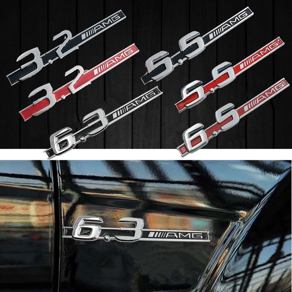 Mercedes Benz logo, rear tail logo, R63 acceleration logo, modified ...