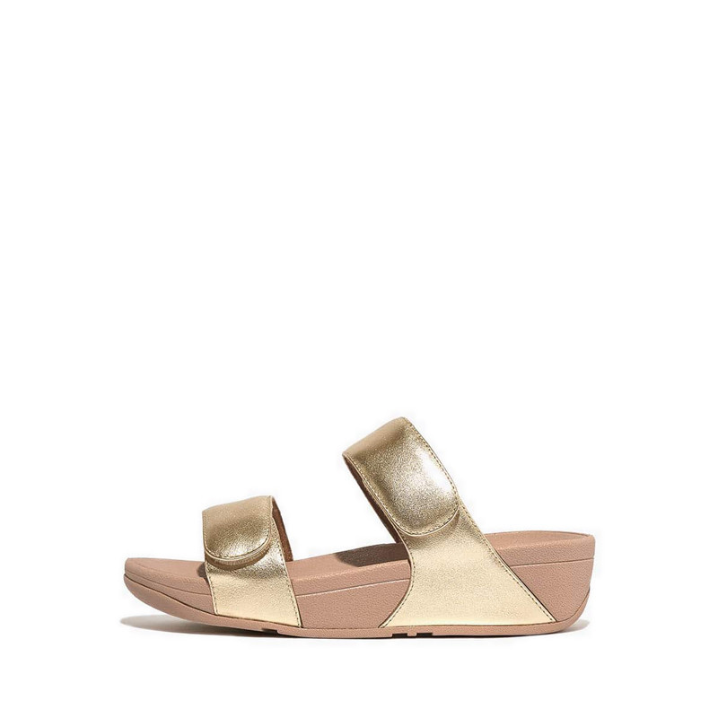 FITFLOP LULU ADJUSTABLE LEATHER SLIDES | Shopee Philippines