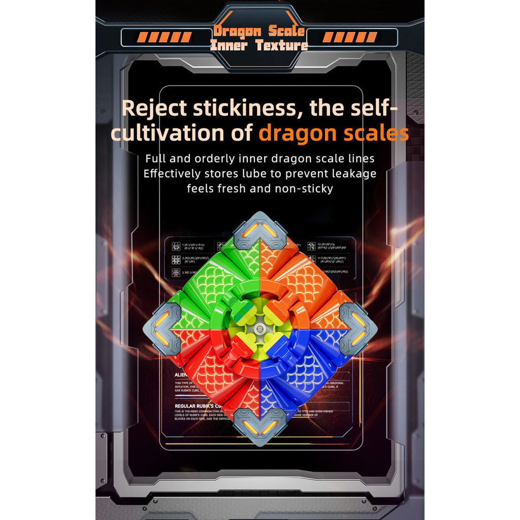 Moyu Meilong 3x3 Magnetic 3M V2 Black Sticker Speed Cube, 3x3x3 Budget ...