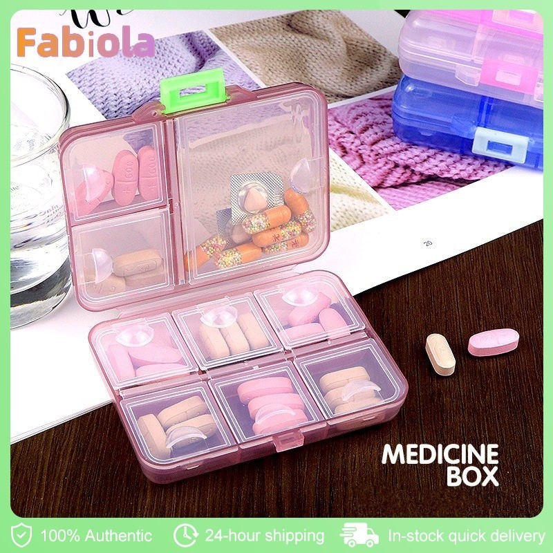 9 Grid Moisture Proof Medicine Storage Organizer Case Box Portable Pill ...