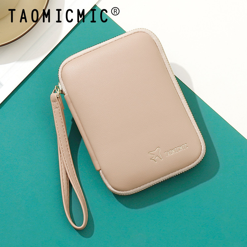 TAOMICMIC Simple passport bag Multi-card change storage bag protective ...