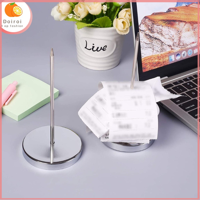 Metal Ticket Fork Silver Color Desk Straight Rod Paper Holder Spike ...