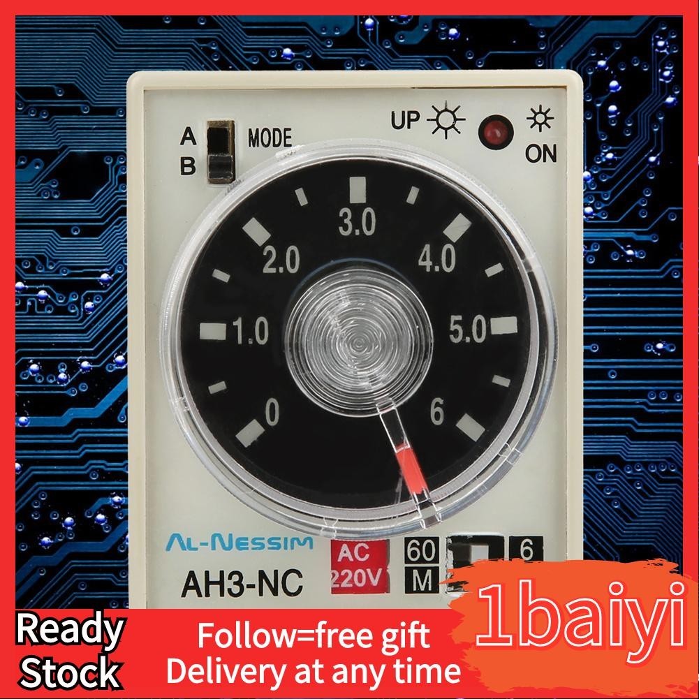 1baiyi On Delay Time Relay Indicator Light Power Timer for Machine ...