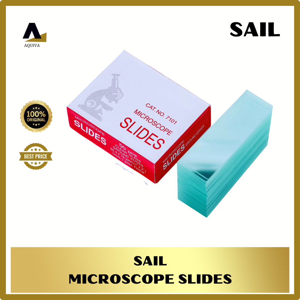SAIL Microscope Glass slide (72's) | Shopee Philippines