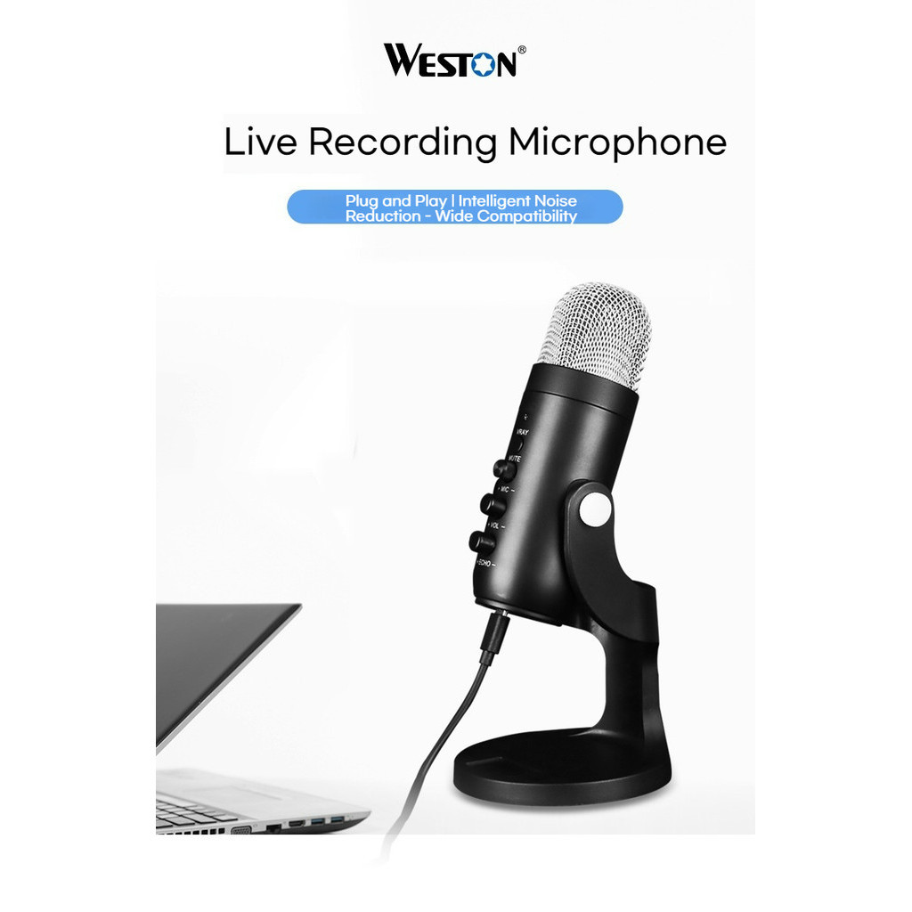 USB Condenser Microphone Set Recording Game High Sampling Noise ...