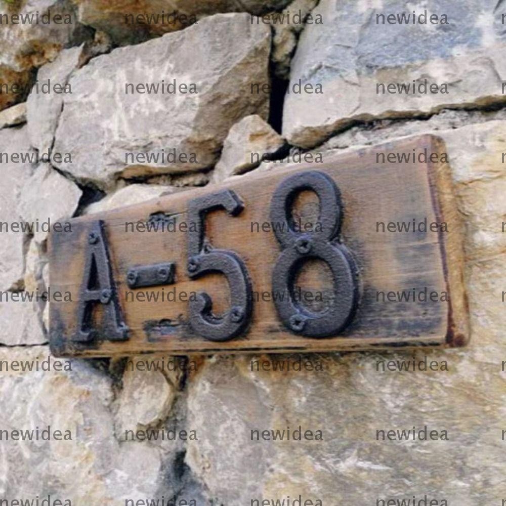 NEWIDEA Digital House Number Identification, Dimensional Black ...