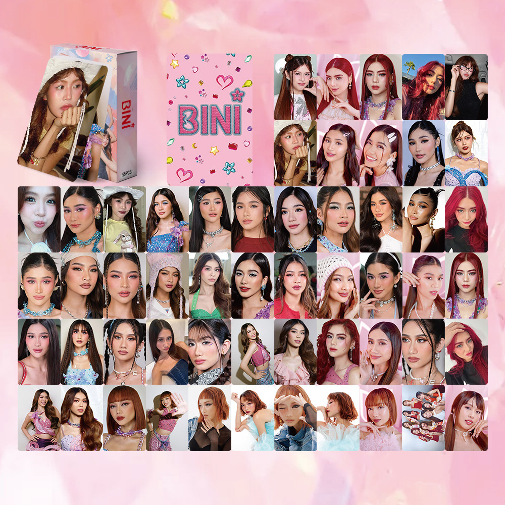 BINI Fan-Made DIY Bundle (55 Sheets) – Retro Glow-in-the-Dark LOMO ...