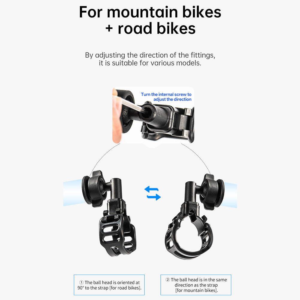 Bicycle Lamp Holder 360 Rotation Handlebar Light Holder for Mountain ...