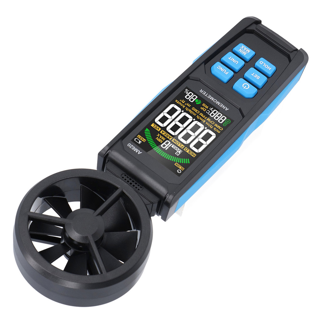 Digital Anemometer Handheld Wind Speed Air Velocity Temperature ...