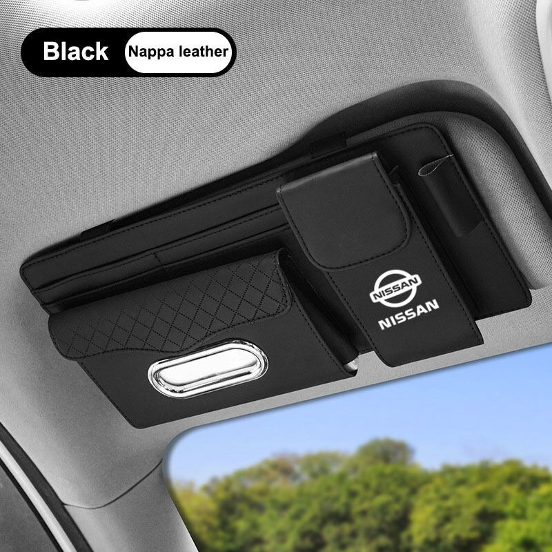 1 car sun visor storage box multi-function sun visor hanging car tissue ...
